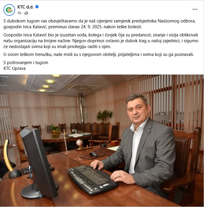 Umro je Ivica Katavić, jedan od čelnika KTC-a - Novo.hr
